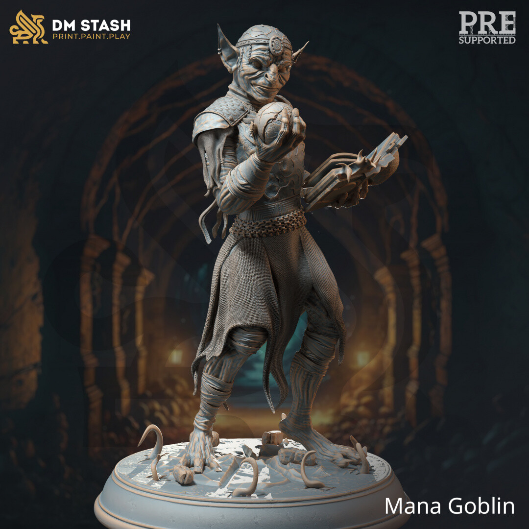 Mana Goblin Trio Loot Sorcerer Alchemist Sorcerer Wizard Miniature | D ...