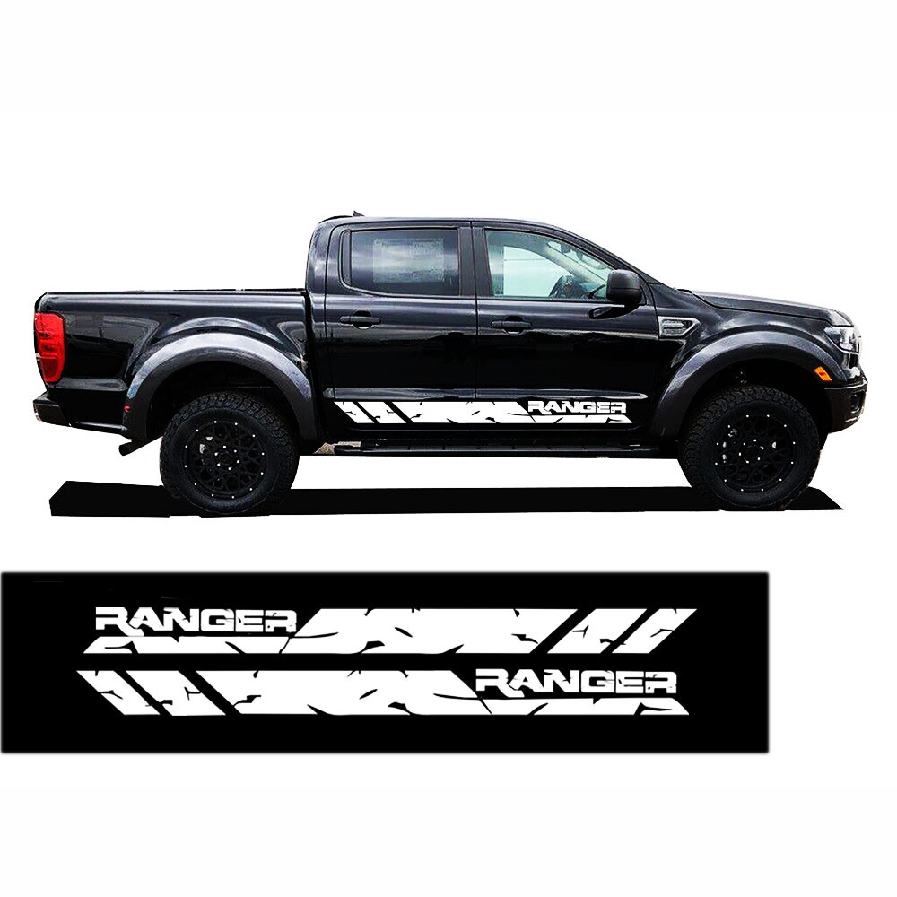 For Ford Ranger Vinyl Decal Sticker Graphics Kit Sport Side Door 2pcs ...