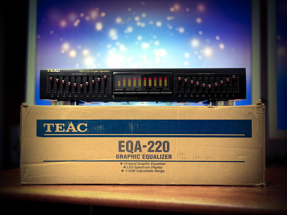 TEAC EQA-220 🌈RaRe🌈 Open Boxed Vintage Stereo Graphic Equalizer | eBay