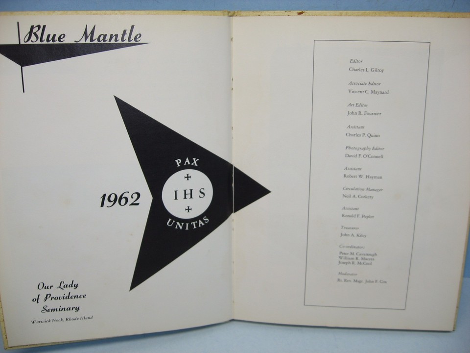 1962 Blue Mantle, Our Lady of Providence Seminary, Warwick Neck R. I ...