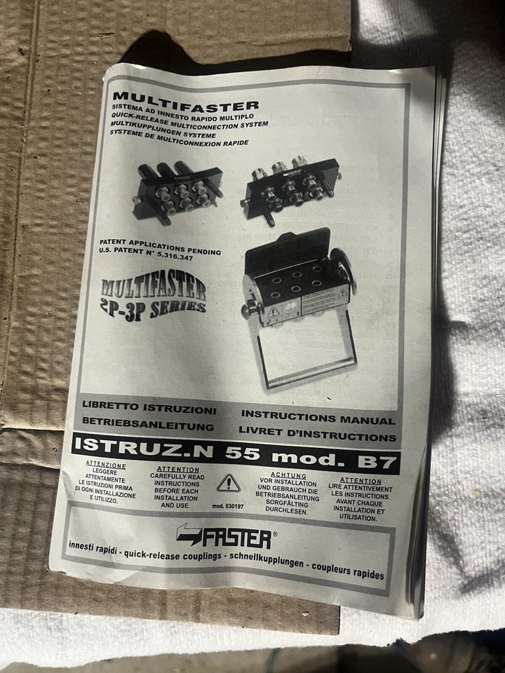 Faster Hydraulic Quick Release Multi Port Connection | eBay