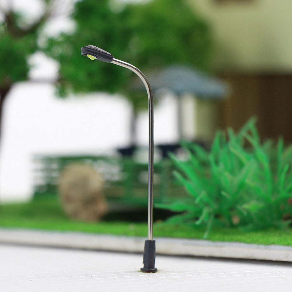 LQS05 10pcs Model Railway Z N Scale 1:160 Single LED Lamp Street Light ...