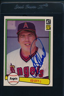 1982 Donruss #192 Ed Ott Angels Signed Auto *21911 | eBay