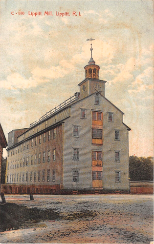 c.1910 Lippitt Mill Lippitt RI post card West Warwick | eBay