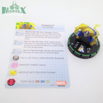 Heroclix Guardians of the Galaxy set Thanosi #047b Prime figure w/card ...