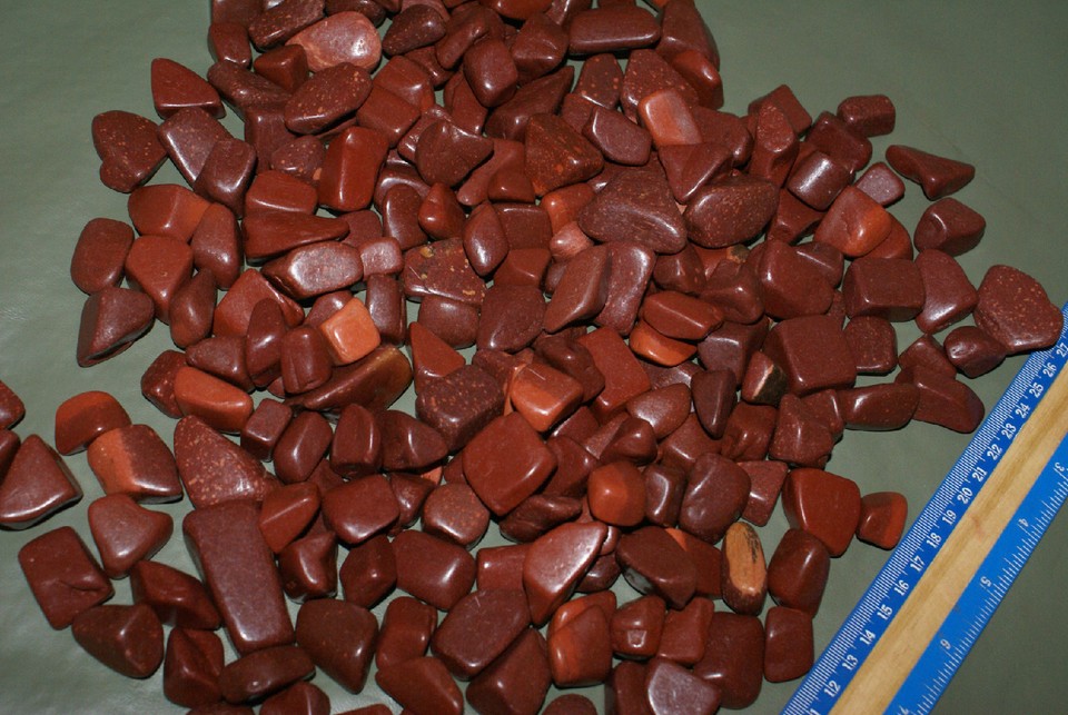 1# Catlinite Tumbled Stone's + Prayer Stone + Pipestone Sacred ...