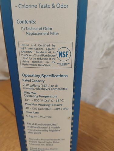 Smart Choice Frigidaire Refrigerator Water Filter for WF3CB & ULTRAWF ...