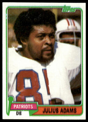 1981 Topps #139 Julius Adams New England Patriots | eBay