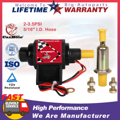 42S Low Pressure 2-3.5PSI Universal Micro Electric Fuel Pump Polymer ...