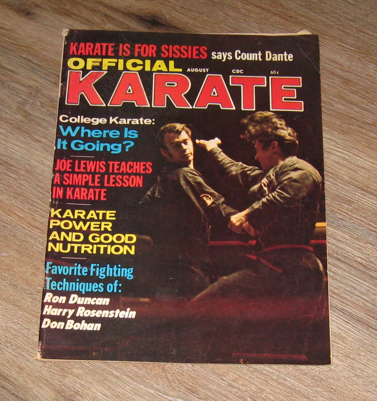 Official KARATE magazine August 1971 Ron Duncan JOE LEWIS Don Bohan | eBay