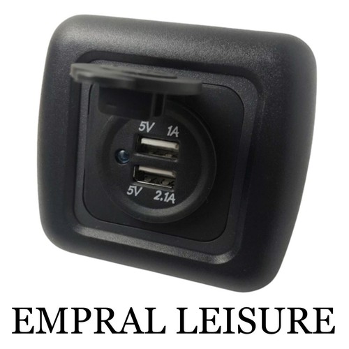 Camper CBE 12v Dual Double USB Socket Charger For CamperVan Motorhome ...