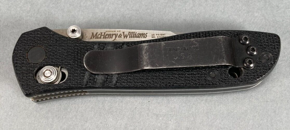 Benchmade 705 McHenry & Williams G10 Axis Lock ATS-34 Folding Pocket ...