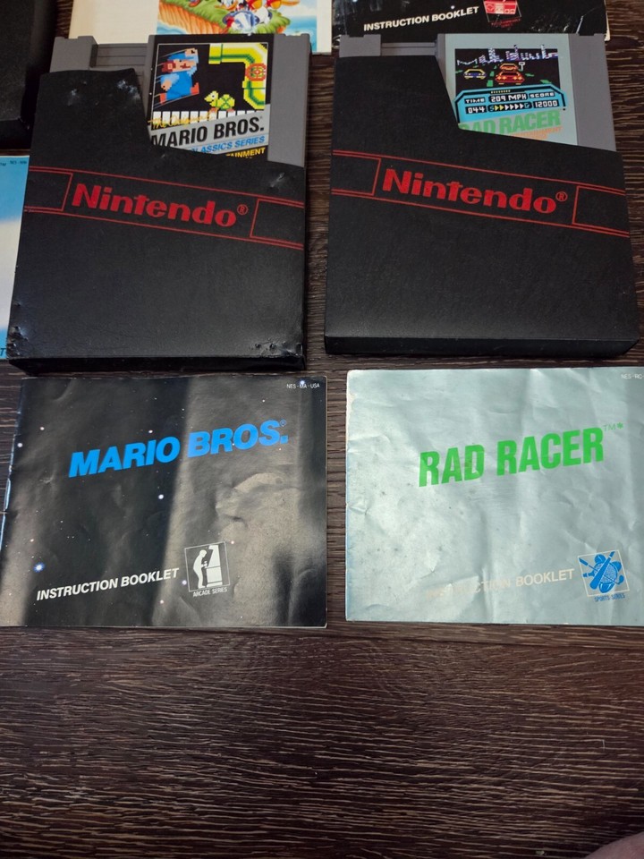 Vintage lot of 6 nintendo nes games with booklets | eBay