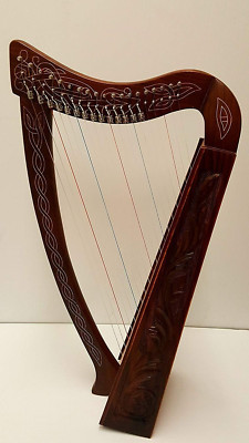 Musical Instrument Celtic Irish Lever Harp 19 Strings Free Extra ...