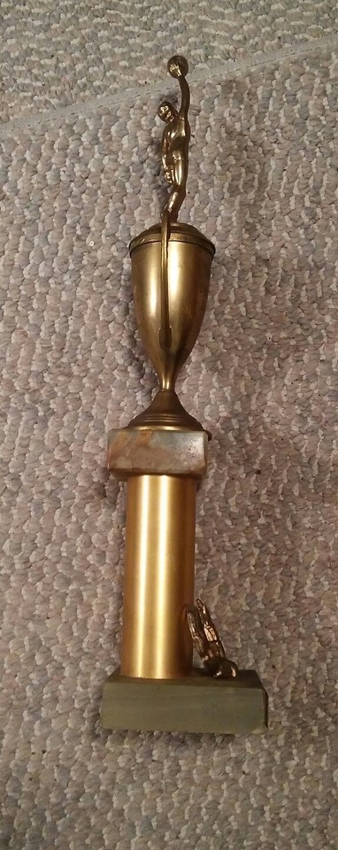 000 Rare Vintage 1956 Women's YMCA Champs Volleyball BAsketball Trophy ...