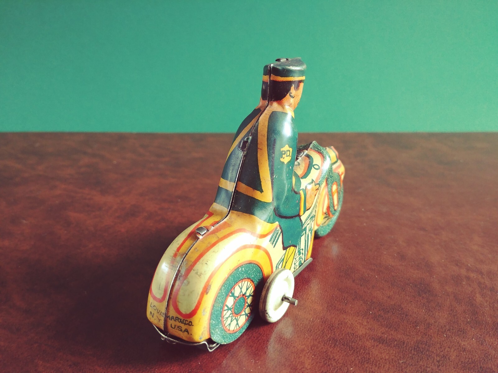 Marx Toys Tin Wind-up Mystic Police Motorcycle Tinplate | eBay