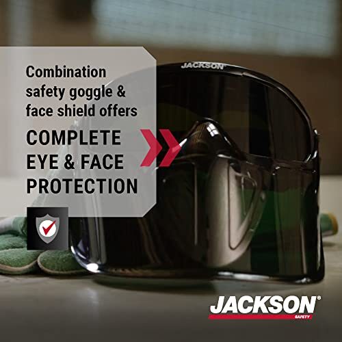 Jackson Safety 21002 GPL550 Premium Goggles w/ Detachable Face Shield ...