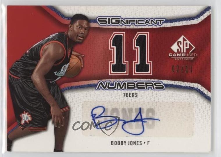 2006-07 SP Game Used Edition - Significant Numbers Bobby Jones #SN-BO ...