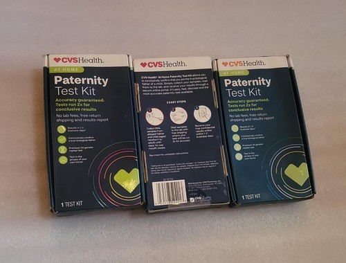 ⭐ CVS Paternity Test Kit Lot of 3 ⭐ At-Home DNA Test Kits ⭐ Factory ...