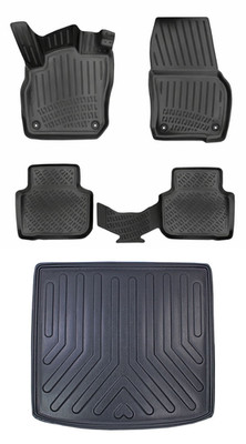 Floor Mats + Cargo Trunk Liner for Cupra Terramar 2023-2026 3D Molded ...