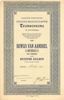 Handelmaatschappij Transoceana - Foreign Stocks | eBay