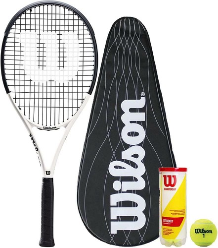 Wilson Federer Tour XP Graphite 103 Tennis Racket + Cover and 3 Balls ...
