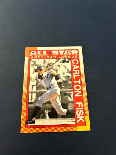 1990 Topps Baseball Carlton Fisk All Star #392 HOF Factory Set Break NM ...