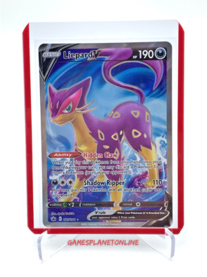 LIEPARD V 180/198 FULL ART Ultra Rare Pokemon Card CHILLING REIGN MINT ...