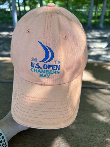 2015 U.S. Open Chambers Bay Hat/Cap Lite Orange, Embroidered, USGA ...