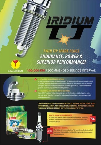 DENSO IRIDIUM TWIN TIP SPARK PLUGS for Ford CAPRI 1.6L TURBO B6T 4 CYL ...