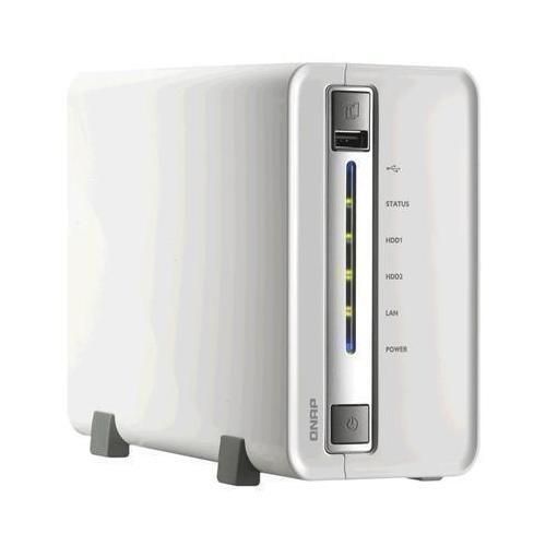 QNAP TS-212 2-Bay NAS Server,CPU:Marvell 6281 1.2GHz,DDR2 256RAM,1 x ...