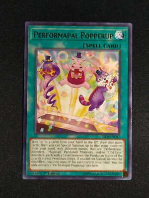 Yu-Gi-Oh! 3x Performapal Popperup LED6-EN047 1st Edition Rare NM | eBay