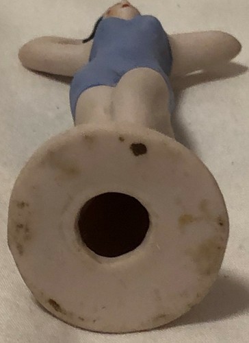 Bawdy bisque lady, Vintage bathing beauty figurine, Woman in swimsuit ...