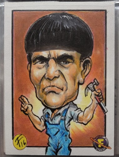 Moe Howard 3 Three Stooges Floydman Sumner GPK Artist Sketch Trading ...