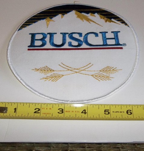 Vintage Busch Beer. Embroidered Employee Jacket Patch 7 Inch NOS | eBay