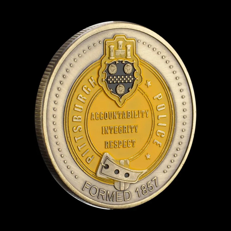 Pittsburgh Police Challenge Coin Accountability Integrity Respect Saint ...
