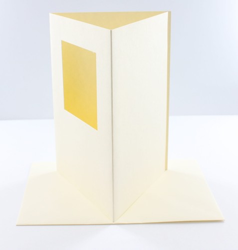 A6 tri fold 6x6 Square aperture cards with envelopes 300GSM UK card ...