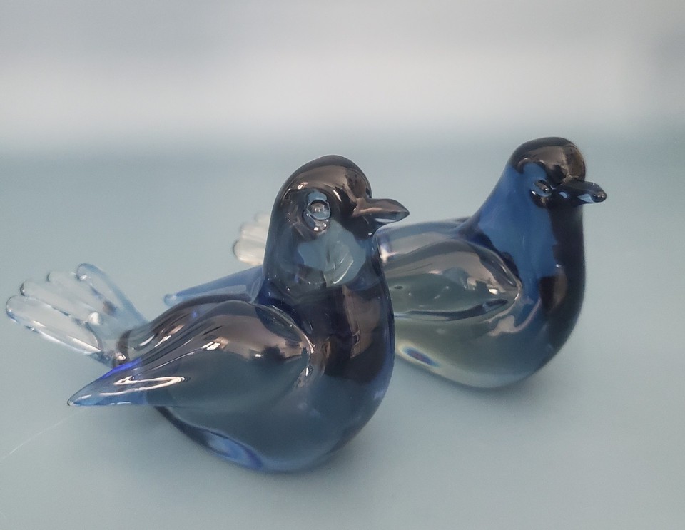 Vintage Murano Glass Pair Of Birds By Archimede Seguso! Original Labels ...