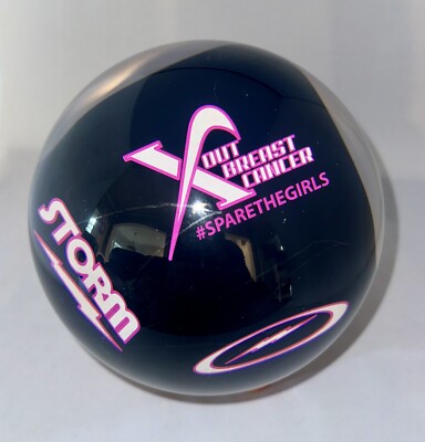 Spare The Girls 2024 Strike Out Breast Cancer Clear Black Storm Bowling ...