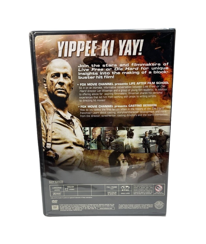 Die Hard 4.1 Beyond The Action Exclusive Bonus Disc DVD 2007 NEW Sealed ...