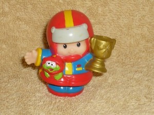 Fisher Price Little People Race Car Boy Driver EDDIE #2 | eBay
