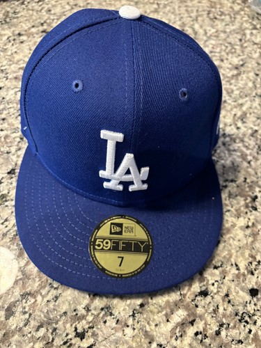 New Era Blue Los Angeles Dodgers MLB 59 Fifty Baseball Hat Size 7 NWT ...