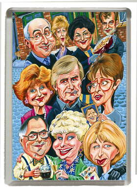 Vintage Coronation Street Caricature Fridge Magnet Large 90 mm x 60 mm ...