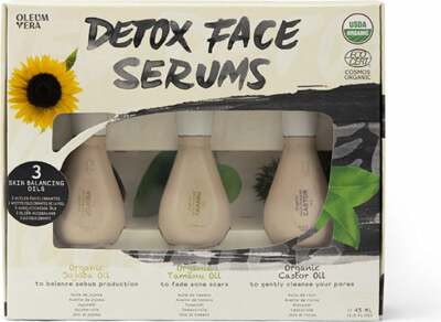 Detox Serums Set Organic Facial Hydrating Face Skin Purifying Natural ...