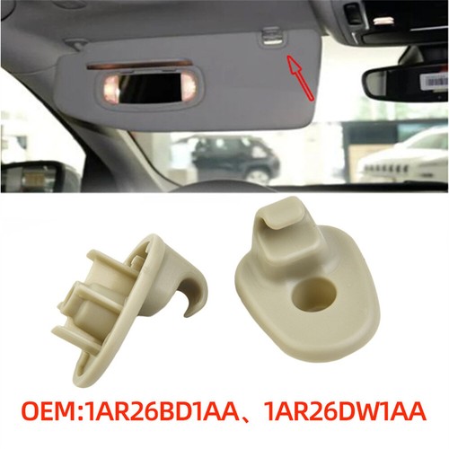 2X Sun Visor Clips Retainer For Jeep Liberty & Dodge Nitro 1AR26DW1AA ...