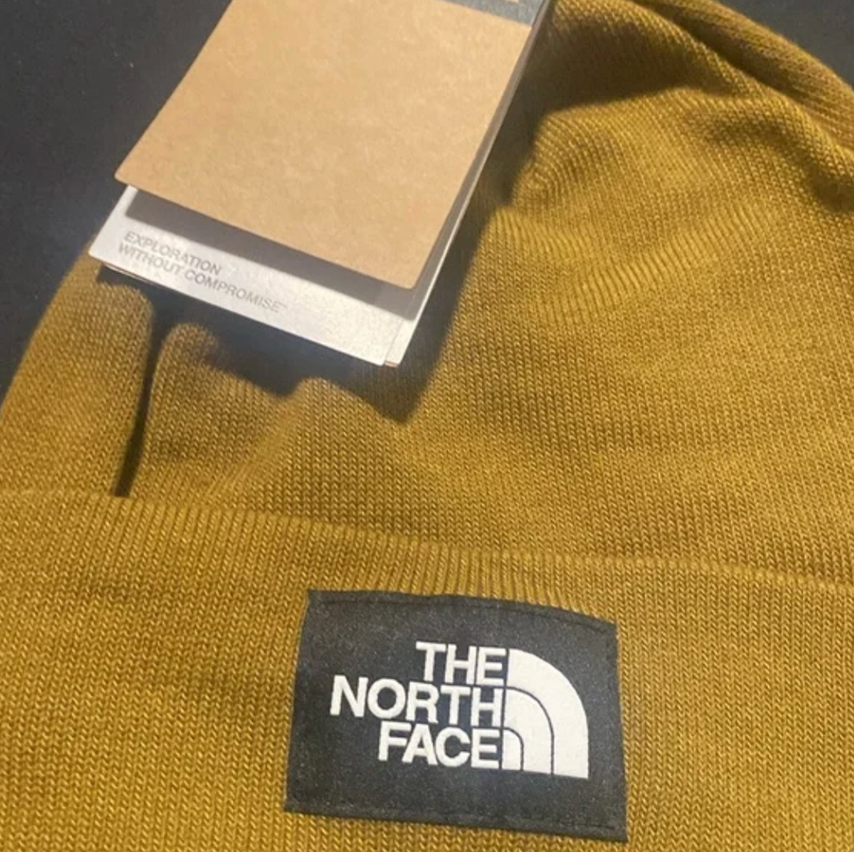 Brand New w. Tags NORTH FACE Big Box Beanie, GREEN, Great Hat, SHIP ...