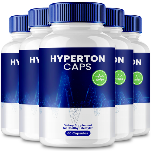 (5 Pack) Hyperton Blood Pressure & Sugar Support Pills, Heart Health ...