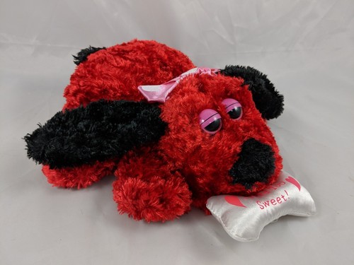Dan Dee Dog Plush Red Black Sleepy Eyes You're Too Sweet 8 Inch ...