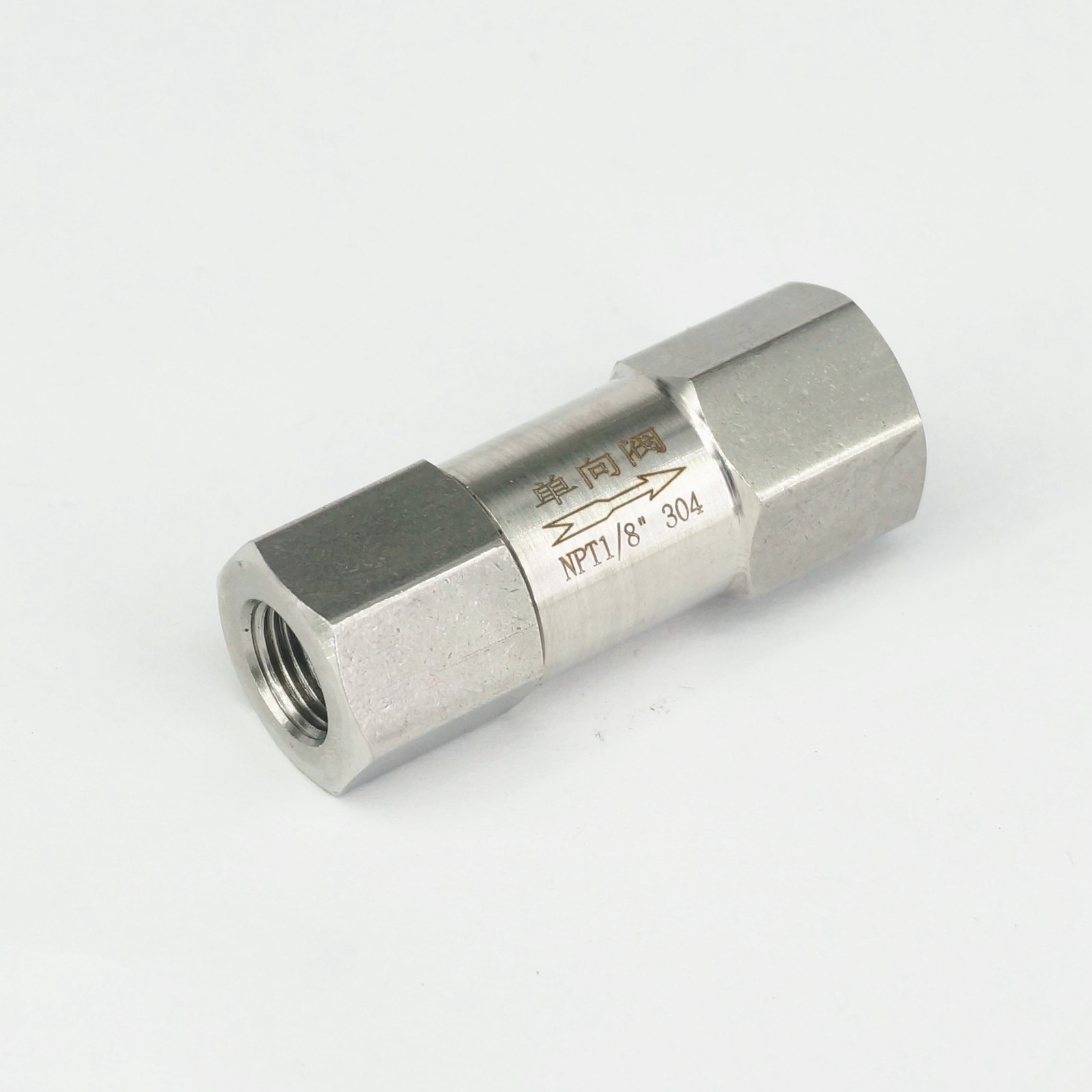 1/8" NPT Female Check One Way Valve 304 Stainless Steel Water Gas Oil ...