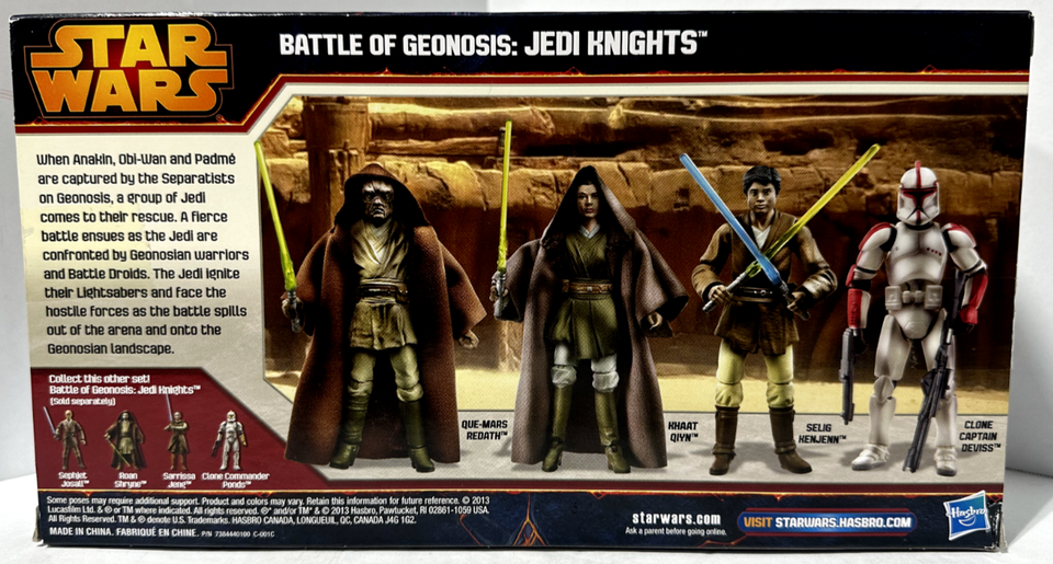 Hasbro Star Wars Battle of Geonosis Jedi Knights Toys R Us Clone ...